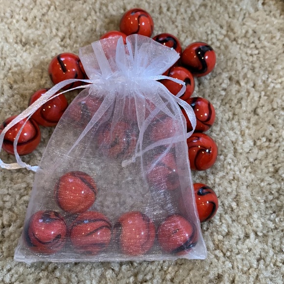 Accents | Set Of 1 Ladybug Mega Glass Marbles Red And Black | Poshmark
